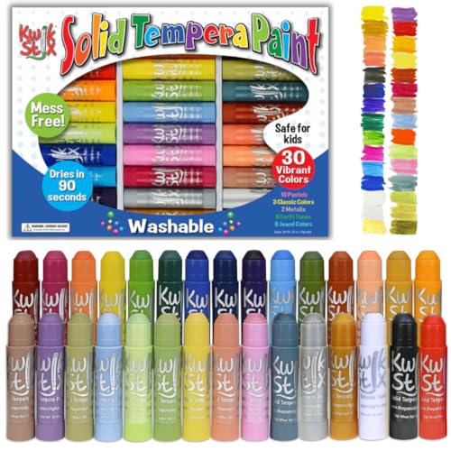 Snapklik.com : Kwik Stix Solid Tempera Paint Sticks, 30 Colors ...
