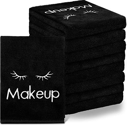 Amazon.com: Vabean 30 Pcs Microfiber Black Makeup Washcloths for Face ...