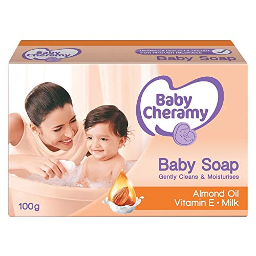 Baby Cheramy Baby Soap Gently Cleans & Moisturises Almond Oil with ...