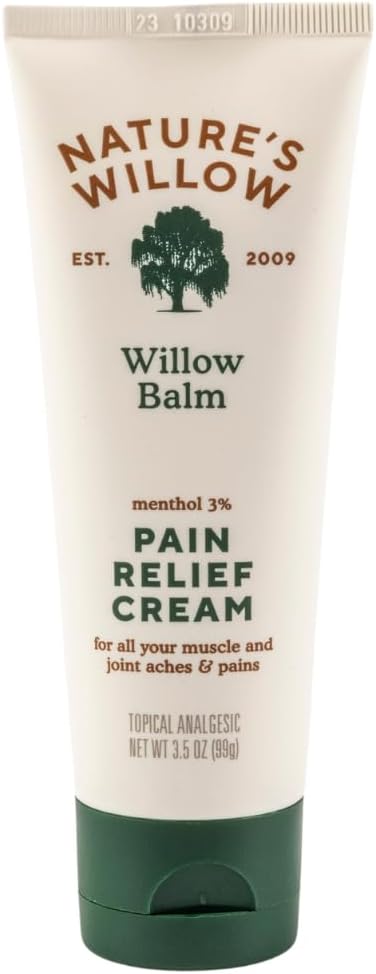 Amazon.com: Nature's Willow Willow Balm Natural Pain Relief Cream for ...