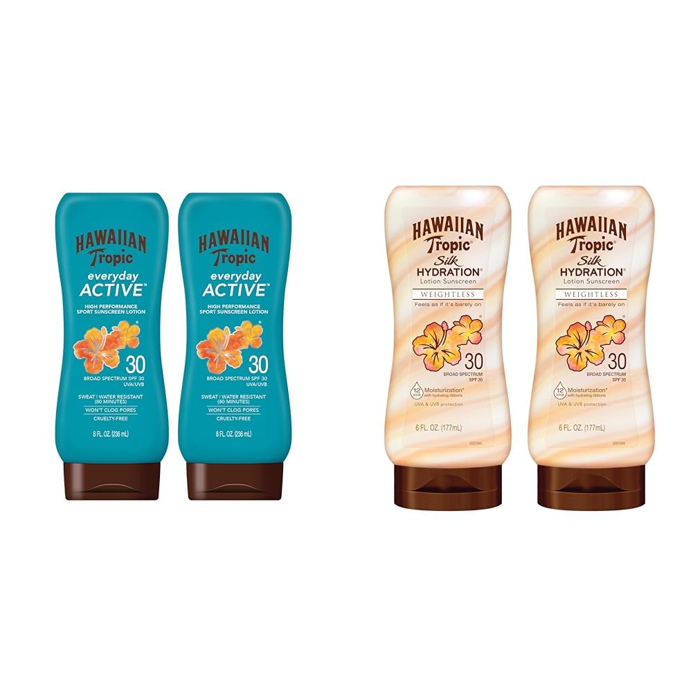 Amazon.com: Hawaiian Tropic Everyday Active Lotion Sunscreen SPF 30 ...
