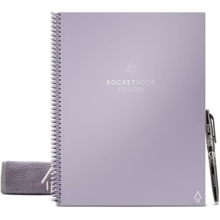 Amazon.com : Rocketbook Smart Reusable Notebook, Fusion Plus Letter ...