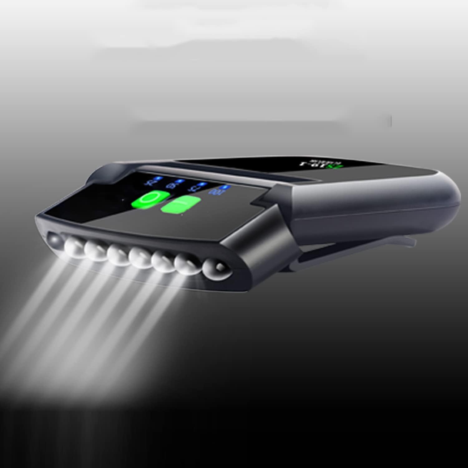 Waterproof LED Clip on Cap Light, USB Rechargeable Cap Flashlight ...