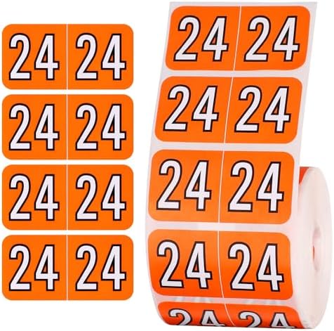 Amazon.com : 500pcs 2024 Year Stickers, 3/4x1-1/2 Inch 24 Year Labels ...
