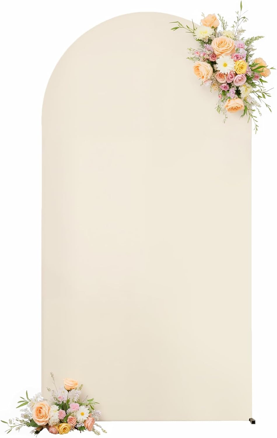 Amazon.com : 6.6 FT Arch Backdrop Cover Stretchy Beige Arch Covers ...