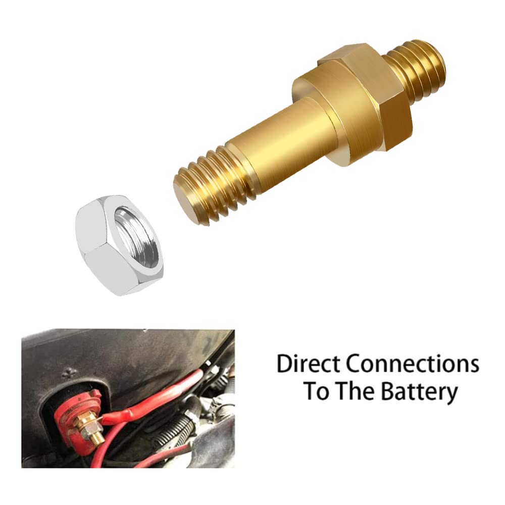 Side Post To Top Post Battery Terminal Adapters Brass 2 Pack Side Post ...