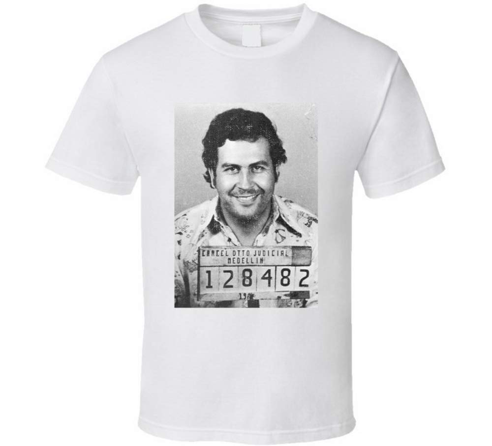 Buy Pablo Escobar Smiling Notorious Drug Lord Mug Vintage Look T Shirt ...