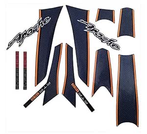 Motorcycle Bike Body Fancy Stickers & Decal kit Sticker for Apache RTR ...