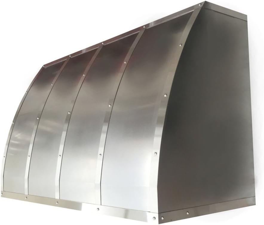 Amazon.com: Curvaceous Handmade Non-Directional Stainless Steel Hood ...
