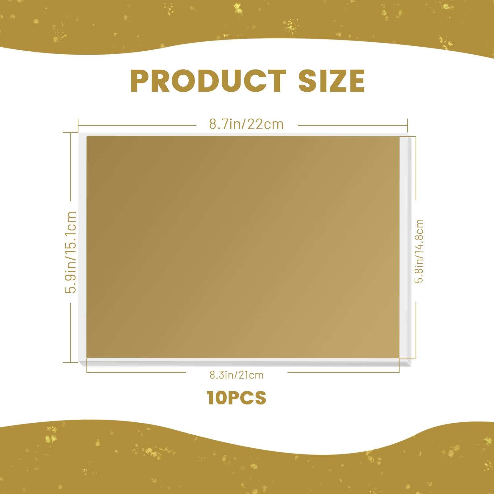 Snapklik.com : 10Sheets Large Size A5 Scratch Off Stickers 14.8x21cm