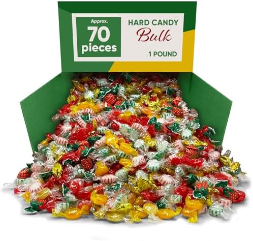 Amazon.com : Hard Candy Mix Individually Wrapped 1 Pound Bulk Candy Mix ...