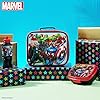 Marvel Kids Lunch Box 3 Piece Set Avengers Insulated Lunch Bag Snack Box 430ml Spiderman Water ...