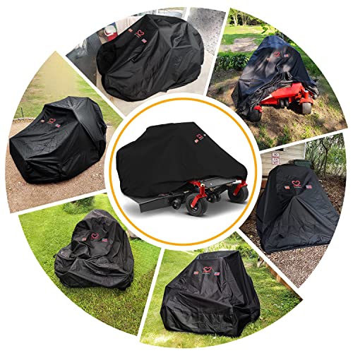 Zero-Turn Lawn Mower Cover, Riding Lawn Mower Covers Waterproof Heavy ...