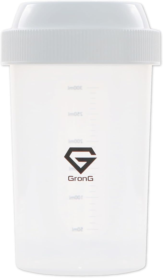 Amazon | グロング GronG プロテイン シェイカー ホワイト 300ml 小さめ シェイカーボトル シェーカー プロテインシェイカー | GronG(グロング) | シェーカーボトル