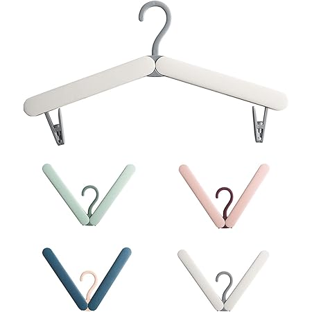 Amazon.com: Collapsible Clothes Hangers 8 Pcs Portable Folding Clothes ...