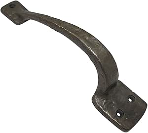 JC Handle Cast Iron 228mm Vintage Black Wood Gate Door Furniture Pull ...