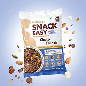 Nutrizoe Snackeasy Desi Masala Baked Snack, High in Protein, Calcium ...