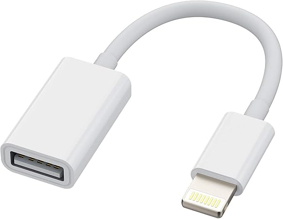 Lightning Male to USB Female iPhone OTG Adapter Dongle Cable for Apple ...