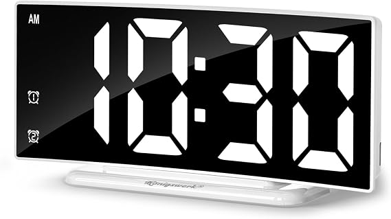 Amazon.com: Königswerk LED Digital Alarm Clock for Bedroom, Plug in ...