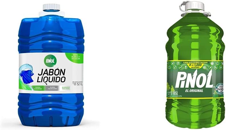 Pinol Pinol Jabón De Barra Líquido Ropa Blanca Y De Color 5.1 L, color ...