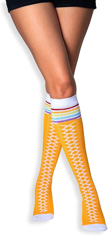 Amazon.com: Pairformance Crazy Socks for Funny Women Knee High Socks ...
