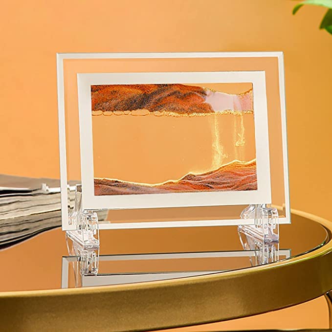 Kresal Moving Sand Art Picture, Sandscape Frame Display Stand, 3D ...