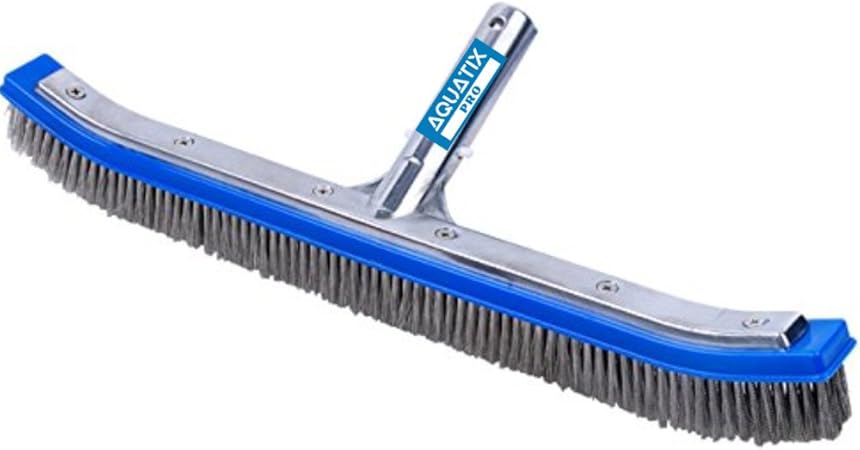 Amazon.com: Aquatix Pro Pool Brush, 18" Heavy Duty Aluminium Back ...