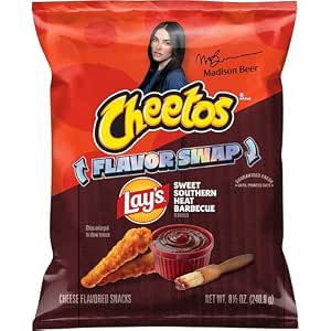 Amazon.com: Cheetos Crunchy Lay's Sweet Southern Heat Barbecue Flavor ...