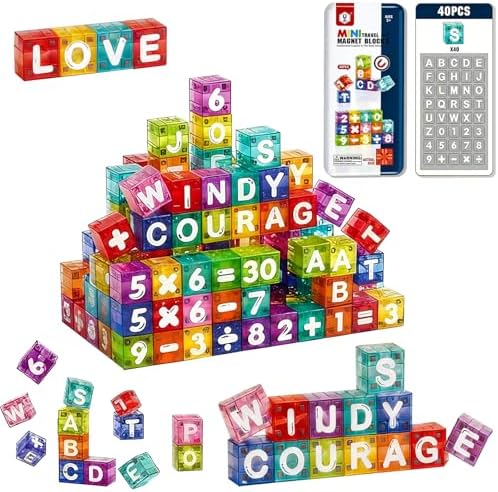Amazon.com: FSOUEHY Magnetic Letters and Numbers for Kids - 40 Piece ...