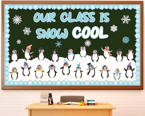 Amazon.com: Winter Bulletin Board Decorations Set Winter Bulletin Board ...