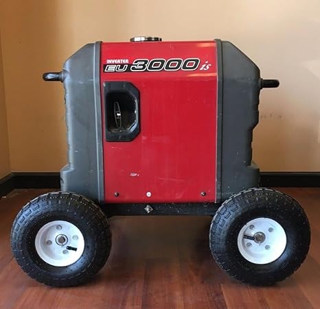 Amazon.com : Wheel Kit for Generator EU3000is - SOLID NEVER FLAT TIRES ...