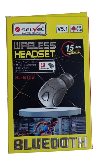 Selvel Wireless Single Ear Earbud with Mic to Support Hands-Free ...