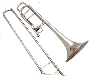 Amazon.com: trombone kit Bb/f Tune Tenor Trombone Nickel Plated Musical ...