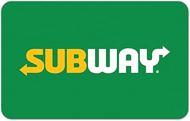 Amazon.com: SUBWAY eGift Card : Gift Cards