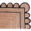 Amazon.com: Shiv Shakti Exports Scallop Pattern Jute Bohemian Area Rug ...