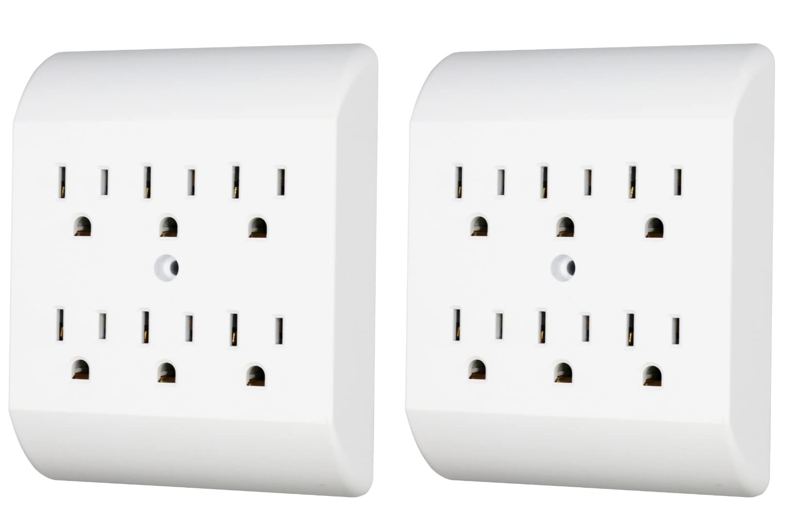 Snapklik.com : Projectpak 6 Outlet Wall Tap Extender Turns 2 Grounded ...