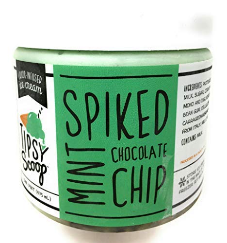 Amazon.com: TIPSY SCOOP Spiked Mint Chip Ice Cream, 16 FZ : Grocery ...
