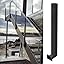 Side Mount Glass Railing Post Black - End/Middle/Corner Square Glass ...