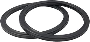 Amazon.co.jp: Black NBR X Ring, 4 Lip Seal Ring, Nitrile Rubber, For ...