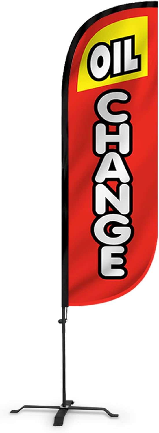 Amazon.com : LookOurWay Feather Flag Set - 5ft Tall Advertising Banner ...