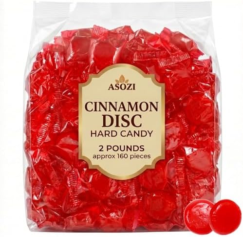 Amazon.com : Cinnamon Discs Hard Candy 2 lb - Individually Wrapped ...