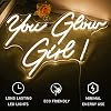 FAXFSIGN You Glow Girl Neon Sign Led Warm White Word Neon Light Up ...