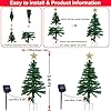 Amazon.com: 2-Pack 3.6FT Solar Christmas Tree Outdoor Christmas ...