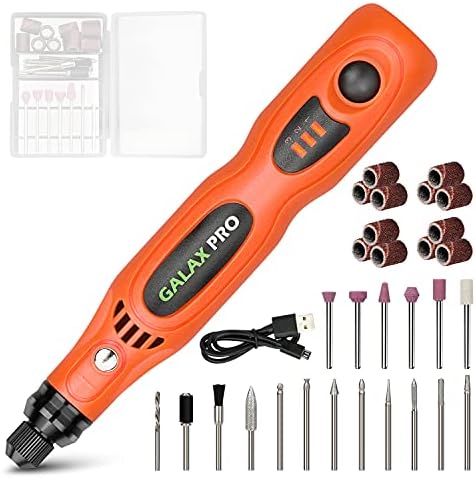 Cordless Mini Rotary Tool Kit - 5 Speed Adjustment USB Rechargeable ...