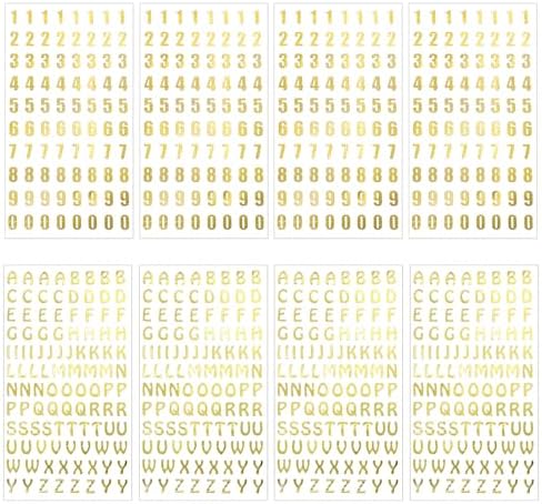 Amazon.com: Oruola 704Pcs Letter Stickers Gold, 0.43In Gold Alphabet ...