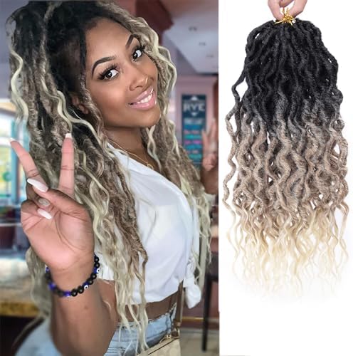 Amazon.com : Faux Locs Crochet Hair For Women Soft Locs 18 Inch Goddess ...