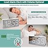 Amazon.com: Peakeep Digital Clock, Alarm Clock Battery Backup Powered ...