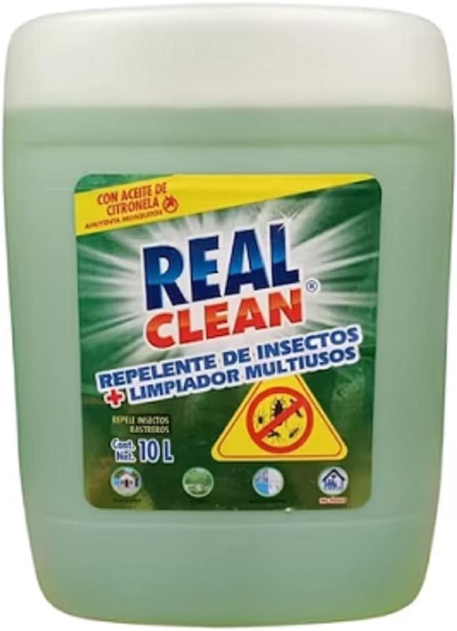REAL CLEAN - Limpiador Multiusos Real Clean Con Repelente Insectos 10 ...