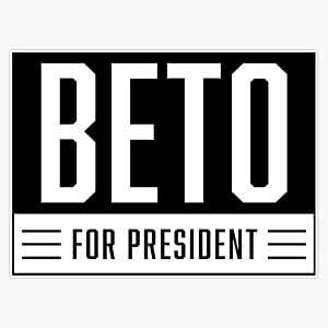 Amazon.com: TCT Trading Beto for President 2020! (White) Vinyl Stickers ...