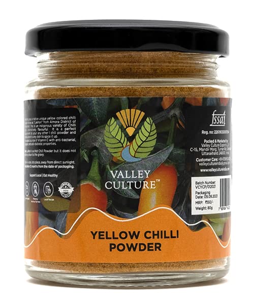 Valley Culture Chilli Powder | Rich in Vitamin C, Spicy Yellow Chilli ...
